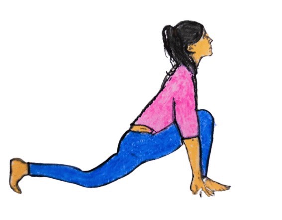 अश्व संचालनासन योग विधि, लाभ और सावधानी